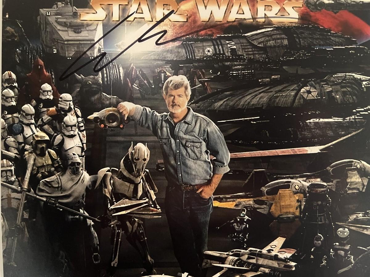 Star Wars George Lucas signed photo | EstateSales.org