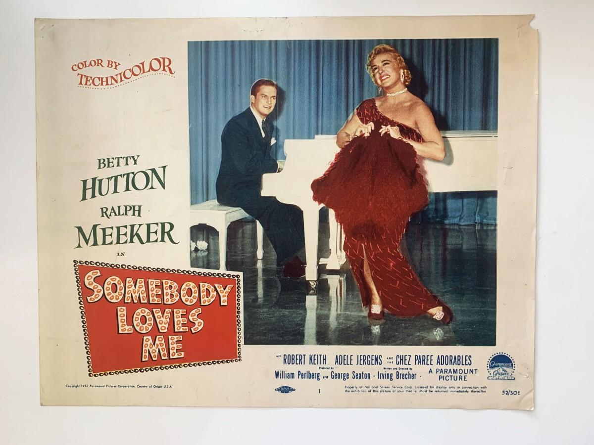 Somebody Loves Me original 1953 vintage lobby card | EstateSales.org