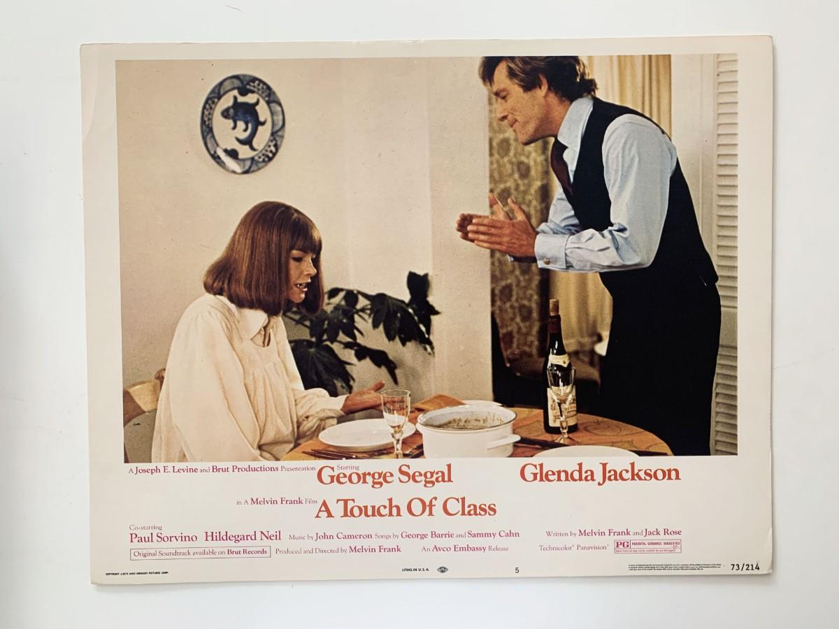 A Touch Of Class Original 1973 Vintage Lobby Card