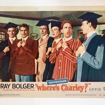 Where's Charley? original 1952 vintage lobby card | EstateSales.org