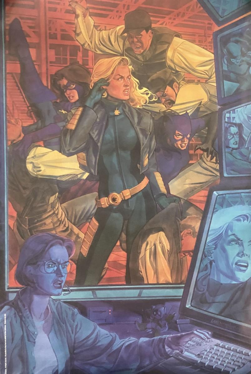 1998 DC Comics poster | EstateSales.org