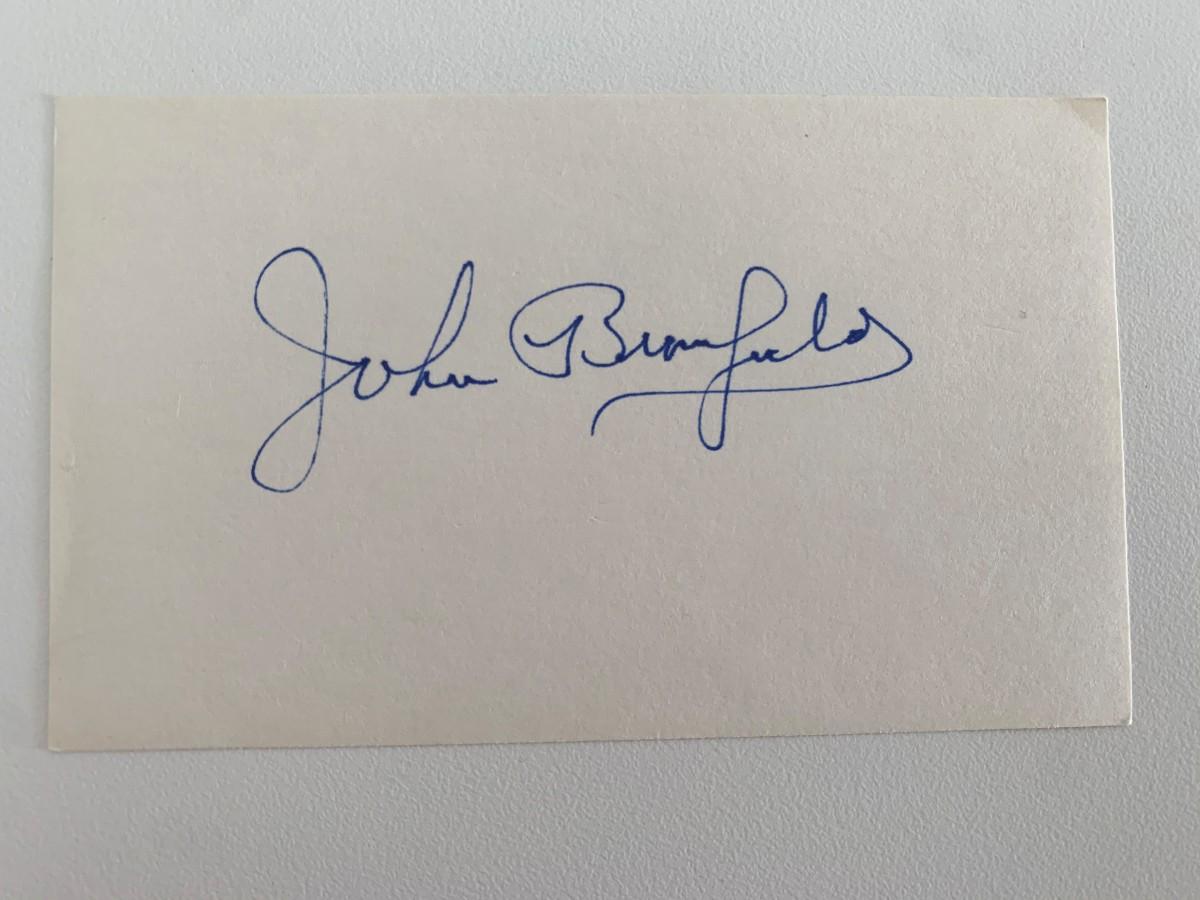John Bromfield original signature | EstateSales.org