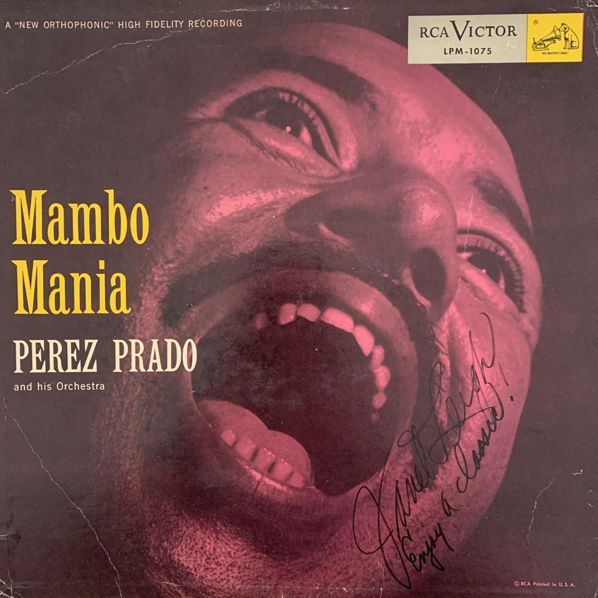 Janet Leigh signed Mambo Mania album cover | EstateSales.org