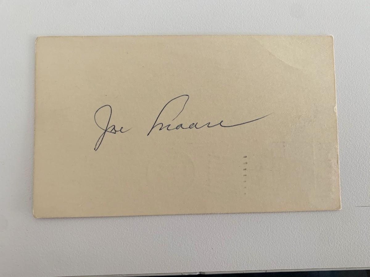 Joe Moore original signature | EstateSales.org