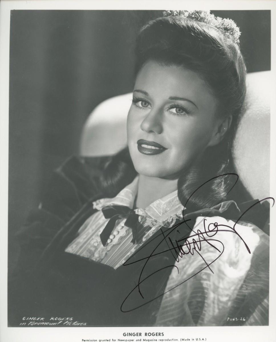 Ginger Rogers signed photo. GFA Authenticated | EstateSales.org