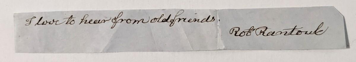 Robert Rantoul Original Signature | EstateSales.org