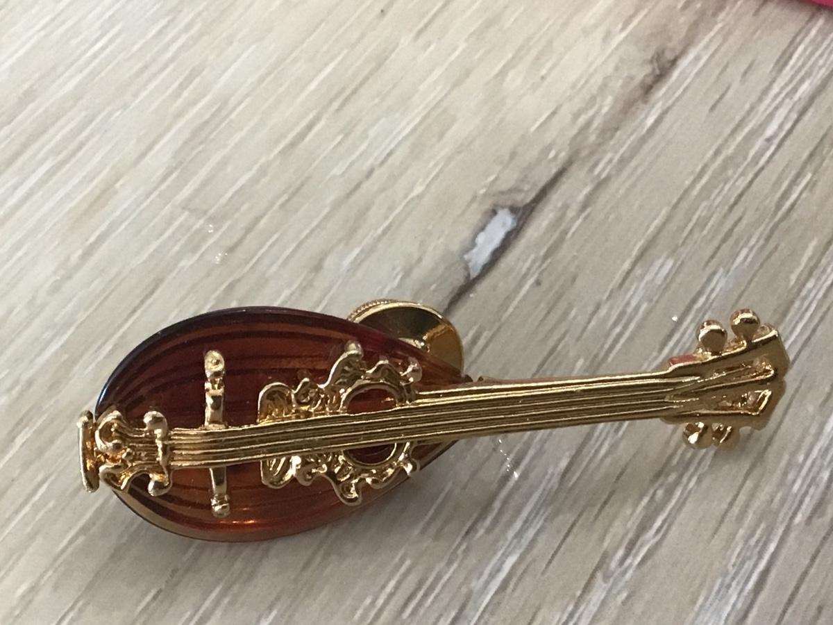 AVON Amber Lucite Celluloid Mandolin Guitar Musical Instrument VTG ...
