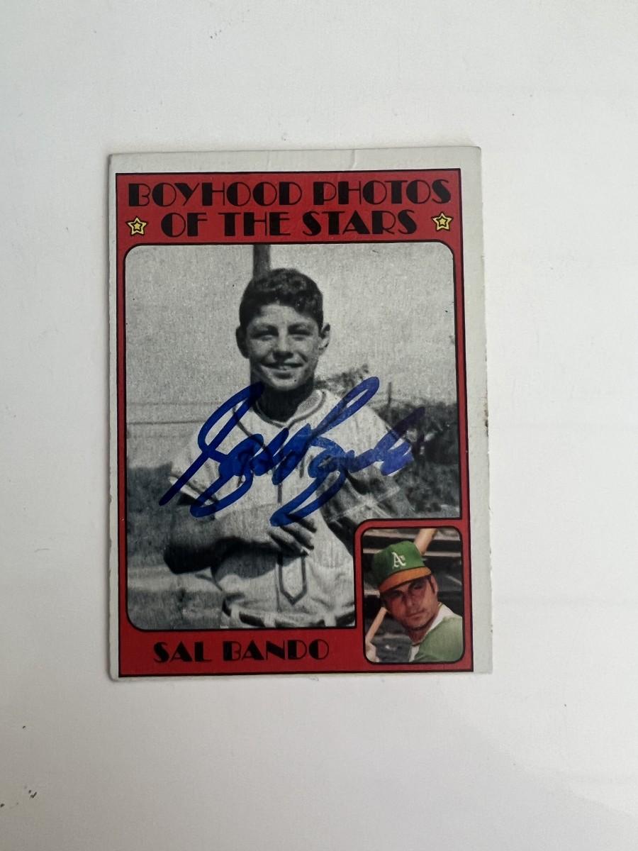 Oakland A's Sal Bando signed trading card | EstateSales.org