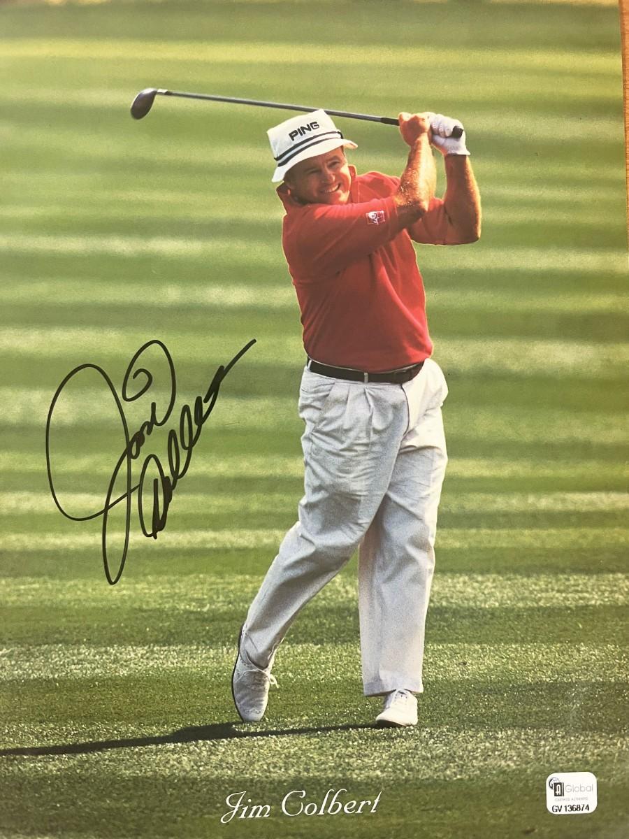 Professional golfer Jim Colbert signed magazine page | EstateSales.org