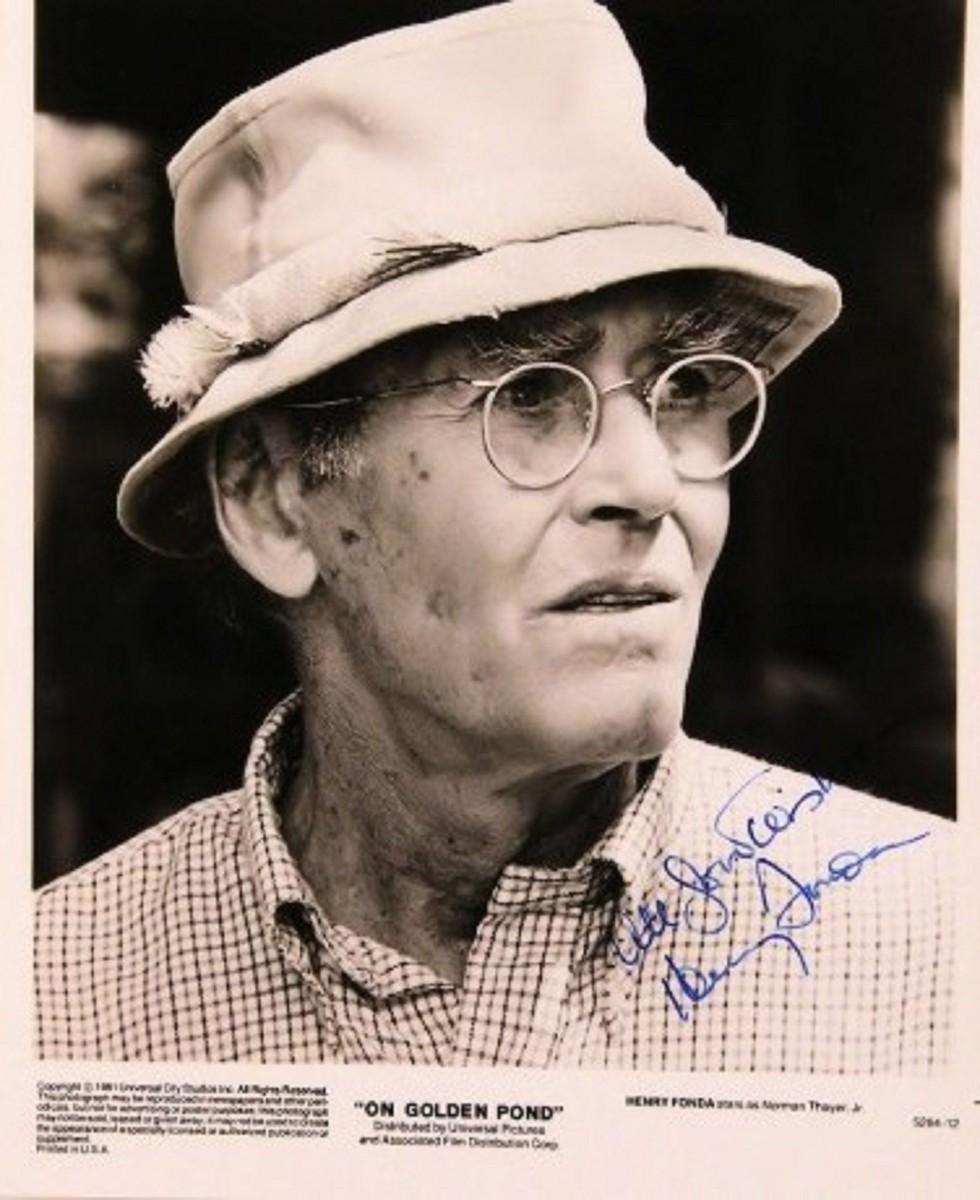 Henry Fonda signed On Golden Pond photo | EstateSales.org