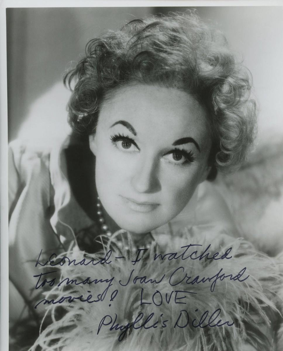 Phyllis Diller signed photo | EstateSales.org