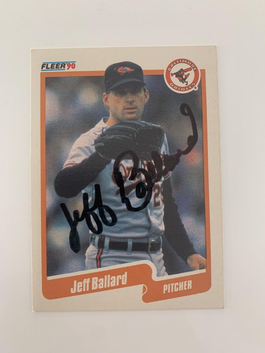 Jeff Ballard signed baseball card | EstateSales.org