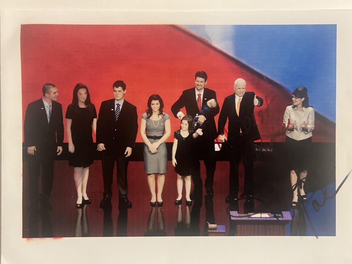John McCain 2008 presidential campaign Sarah Palin signed photo ...