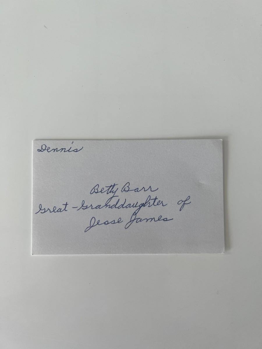 Betty Barr original signature | EstateSales.org