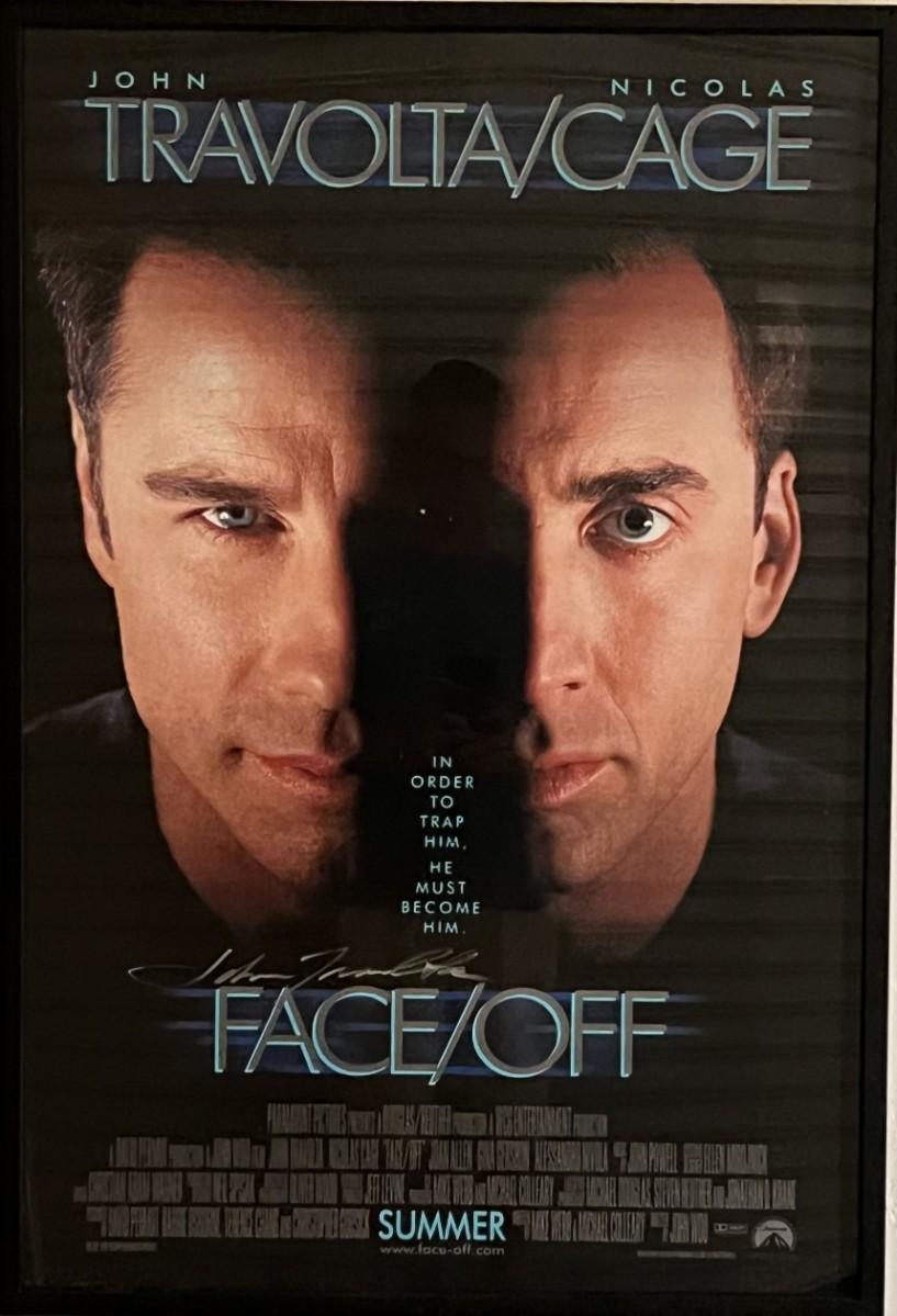John Travolta signed Face/Off poster | EstateSales.org