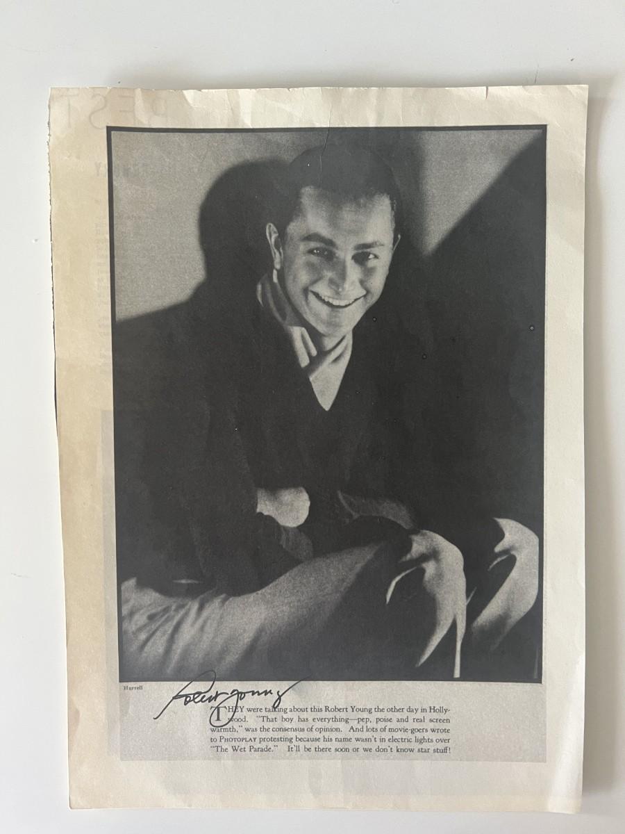 Father Knows Best Robert Young signed print | EstateSales.org