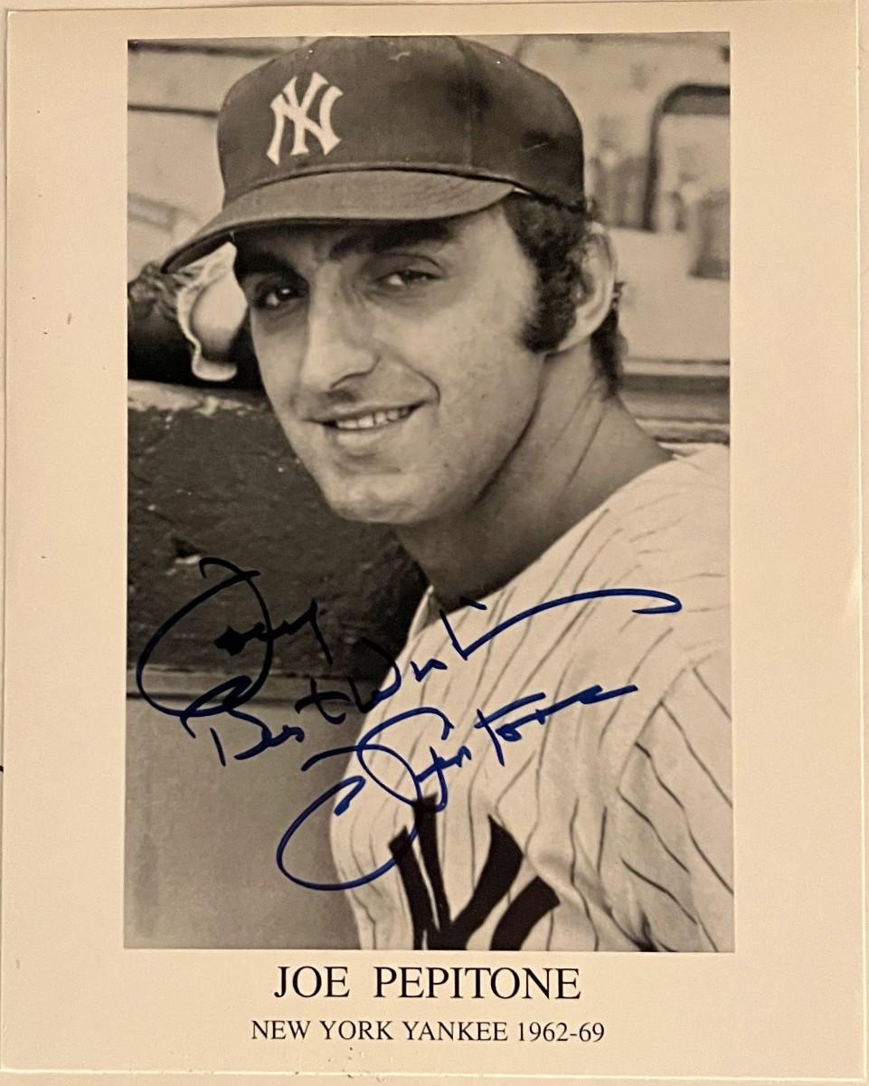 Joe Pepitone signed photo | EstateSales.org