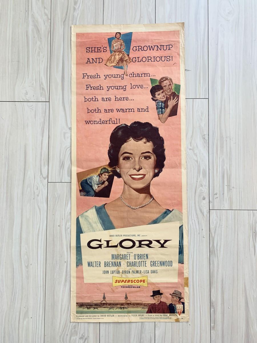 Glory original 1955 vintage insert movie poster | EstateSales.org