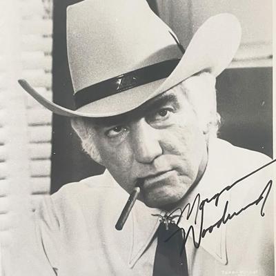 Morgan Woodward The Menace signed movie photo | EstateSales.org