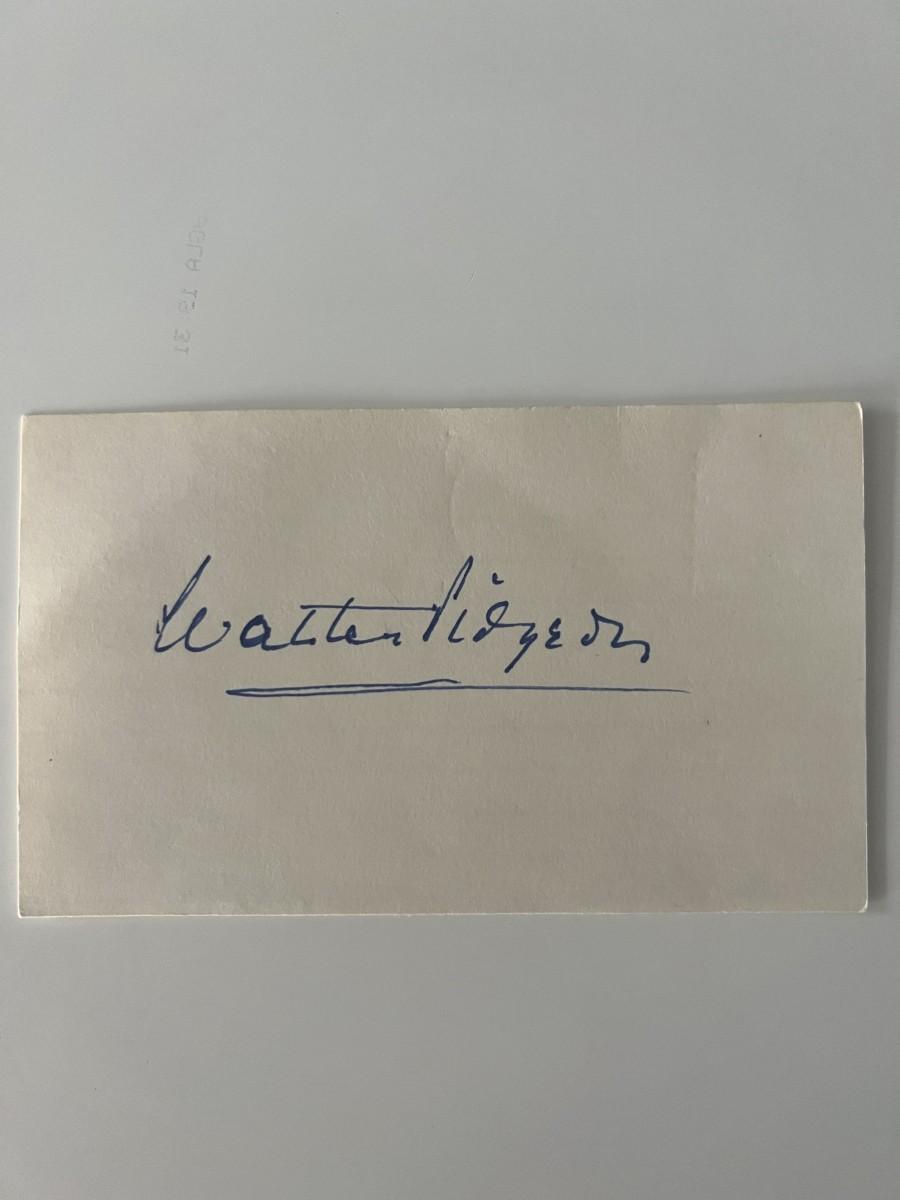 Walter Pidgeon original signature | EstateSales.org