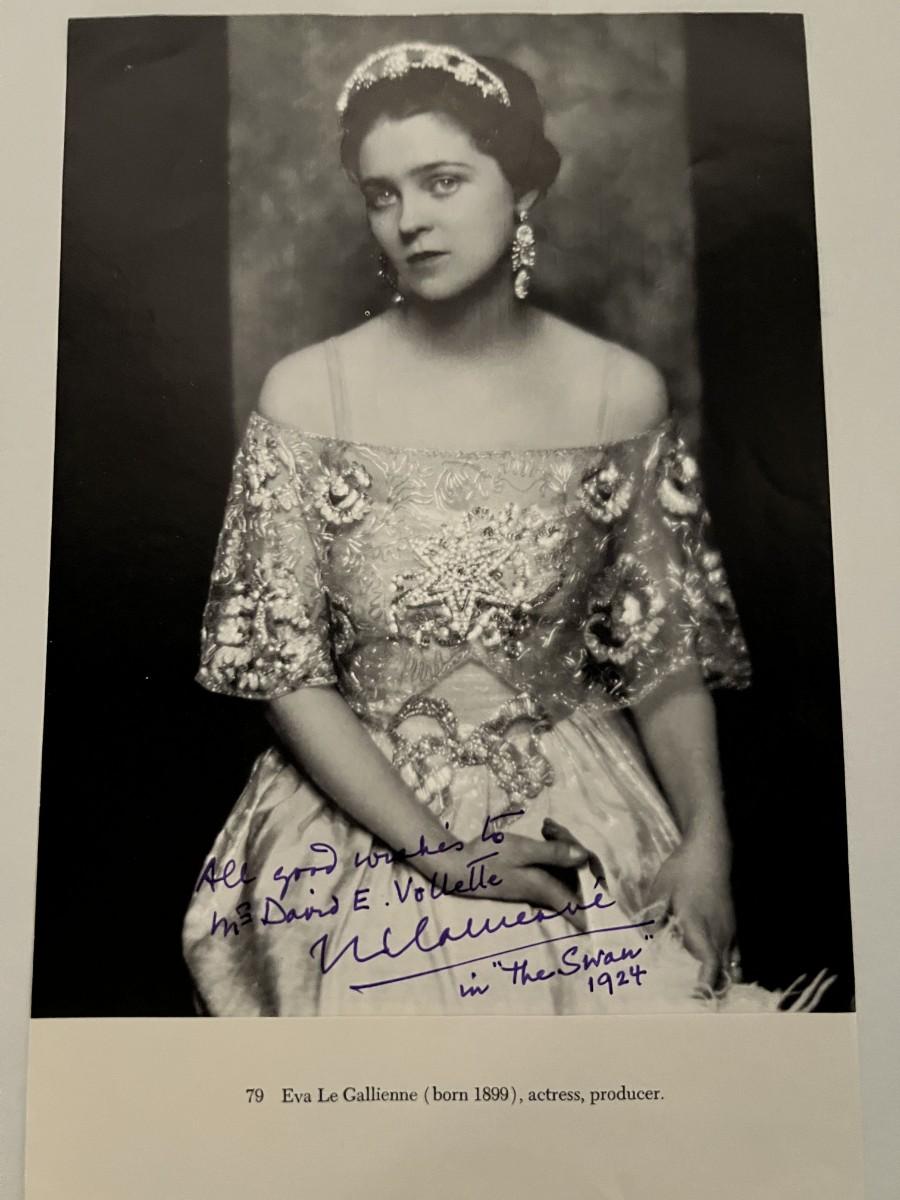 Eva Le Gallienne signed magazine page | EstateSales.org