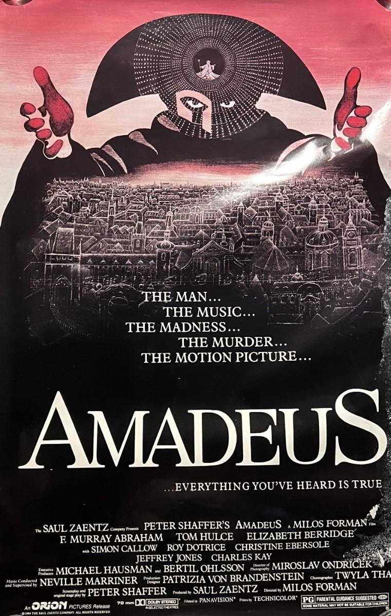 Amadeus 1984 original movie poster | EstateSales.org