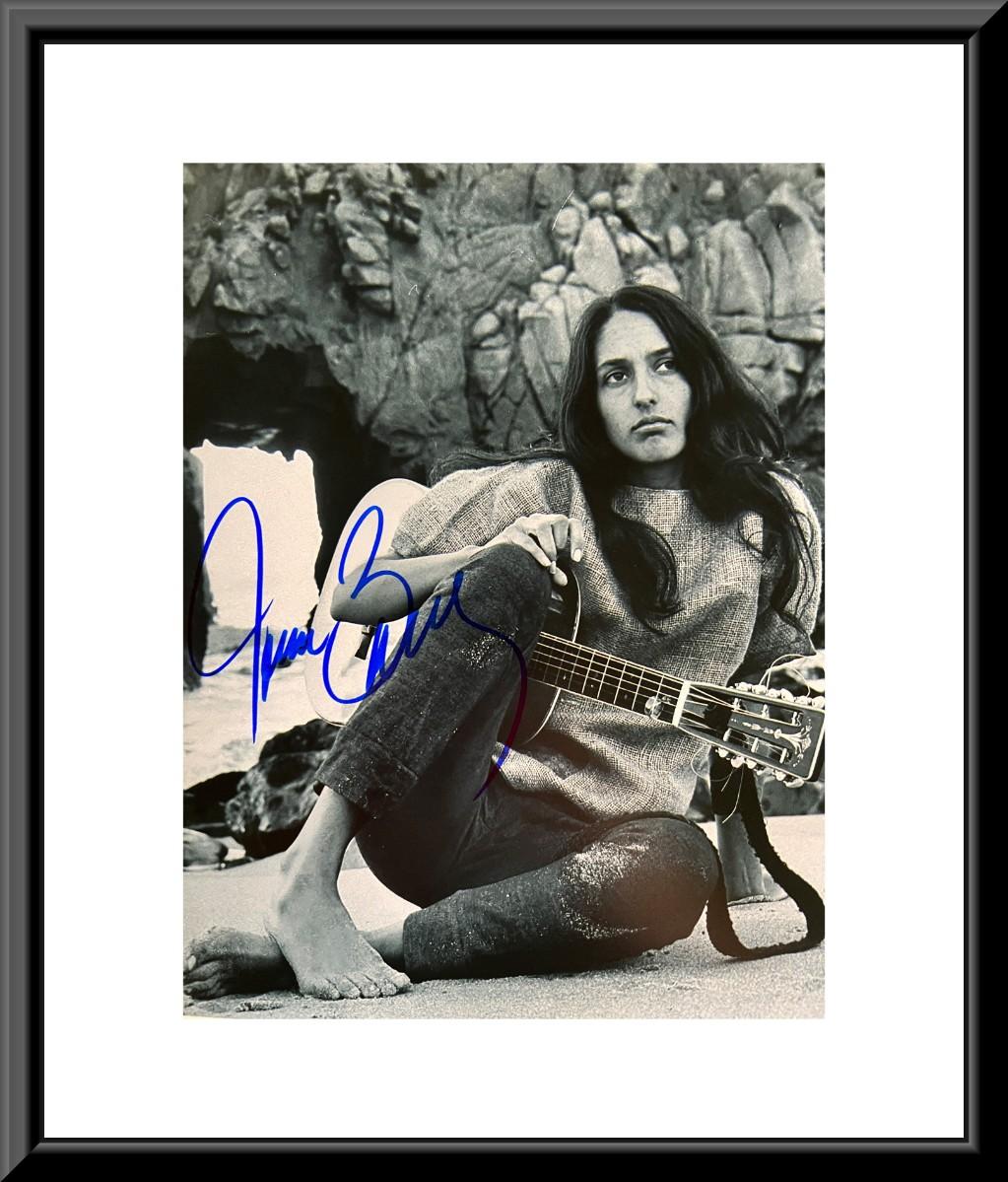 Musician Joan Baez signed photo. GFA Authenticated | EstateSales.org