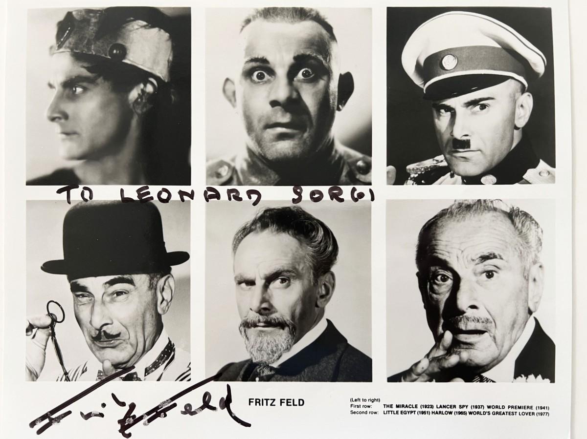 Fritz Feld signed photo | EstateSales.org