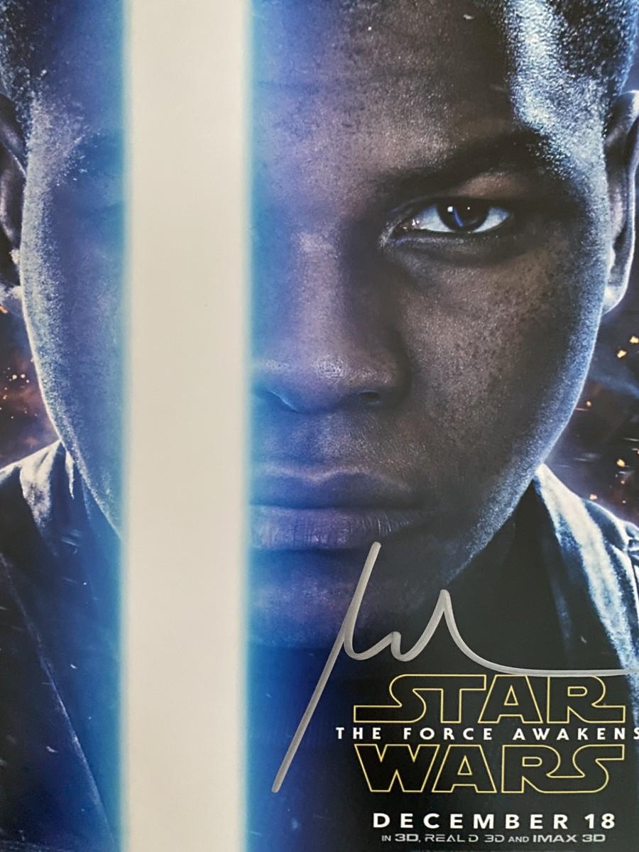 Star Wars: The Force Awakens John Boyega signed movie photo ...