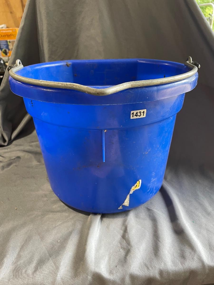 2 gal blue bucket | EstateSales.org
