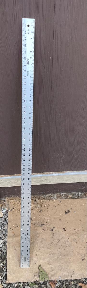 Metal yard stick | EstateSales.org