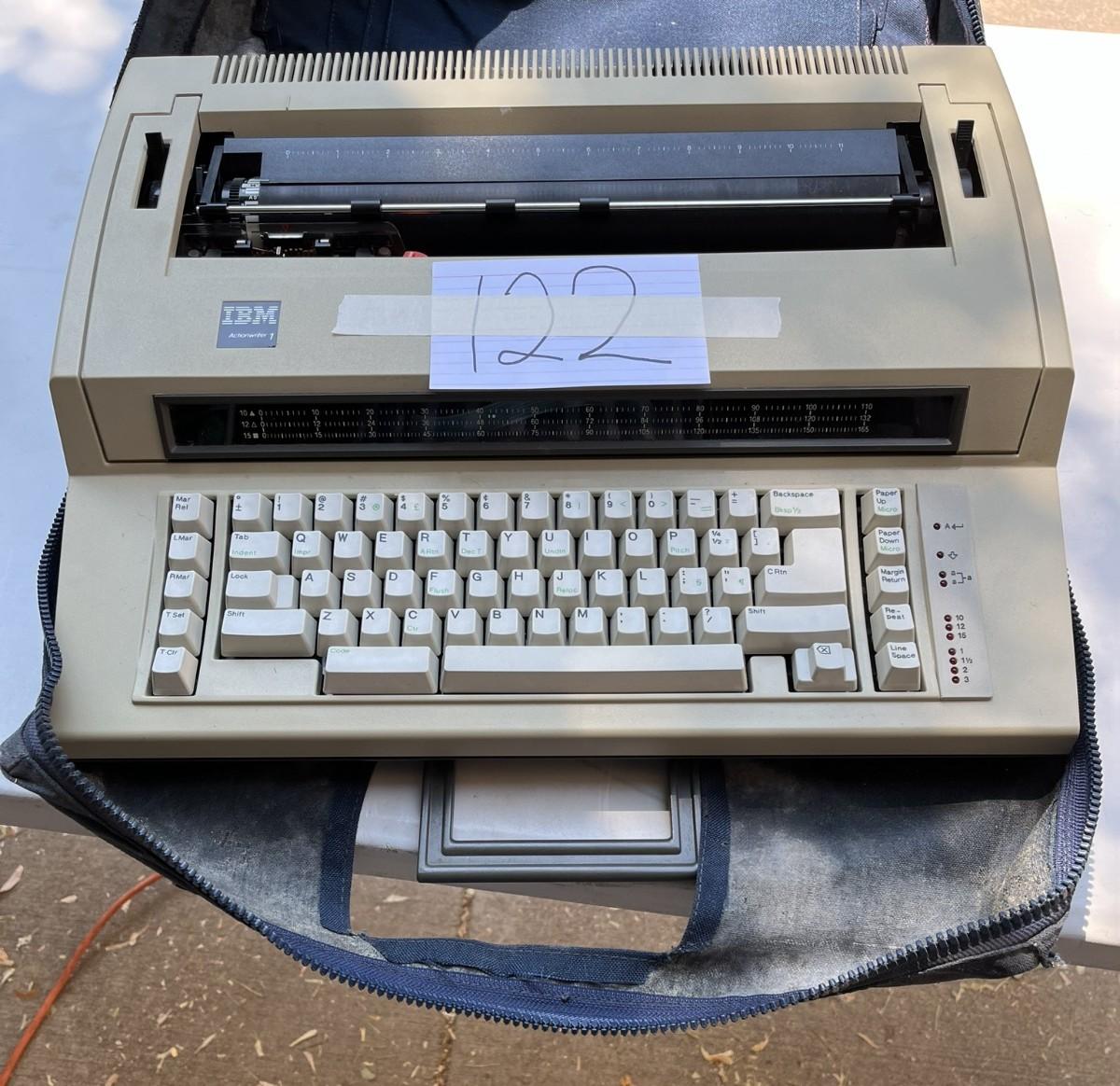 IBM Action Writer 1 Typewriter with Zipper Case | EstateSales.org