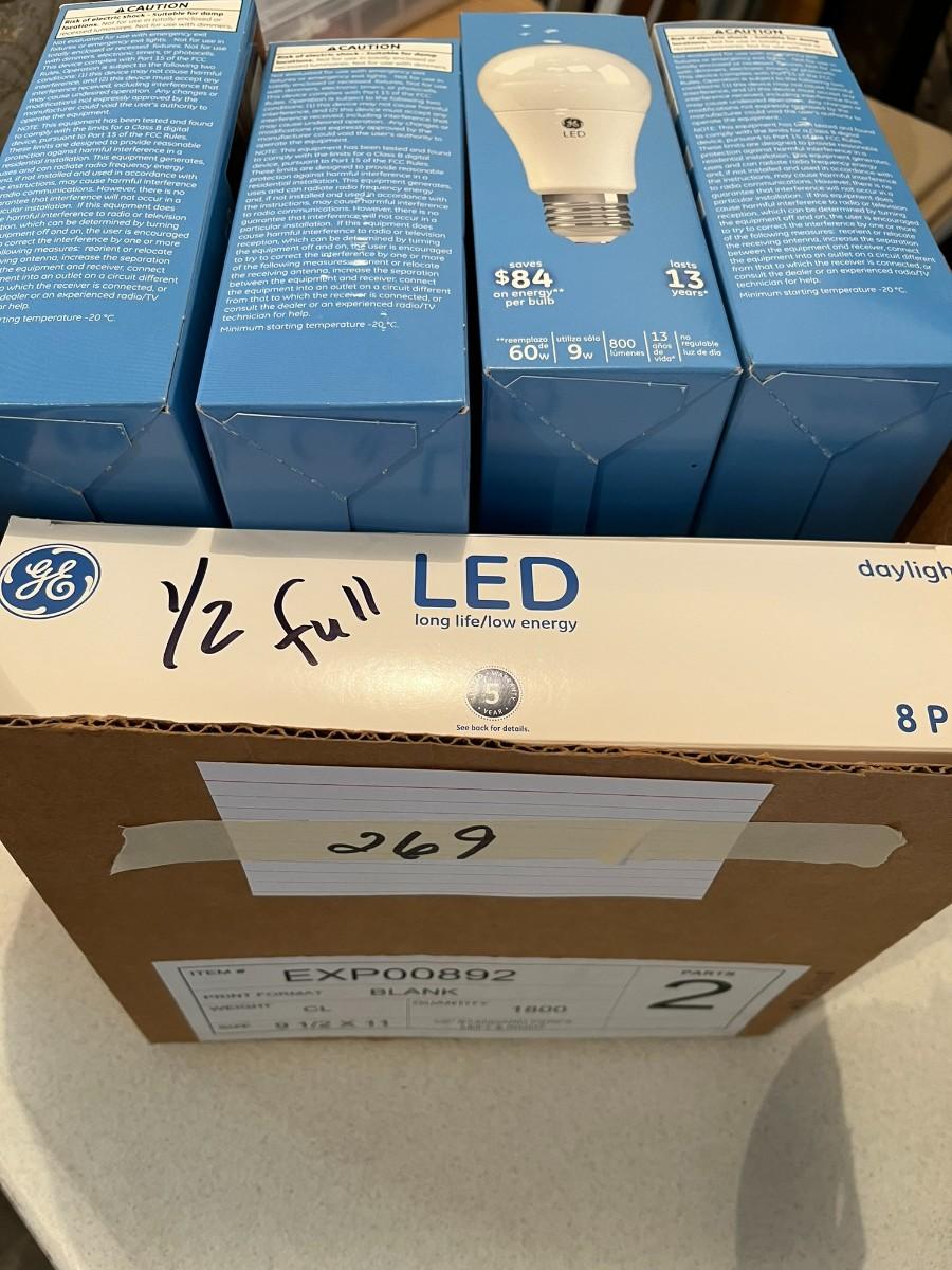 Box of GE LED Light Bulbs | EstateSales.org