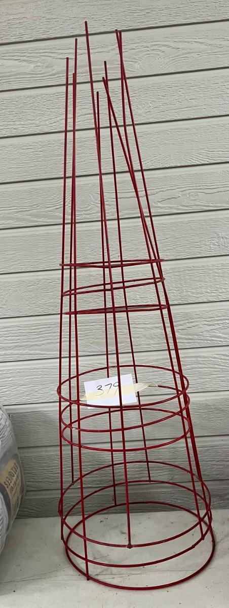 3 Red Tomato Cages | EstateSales.org