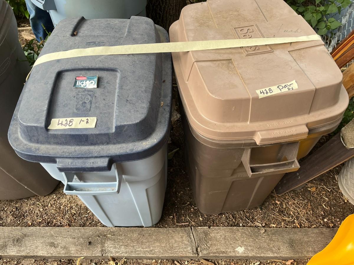 Two (2) Trash Cans | EstateSales.org