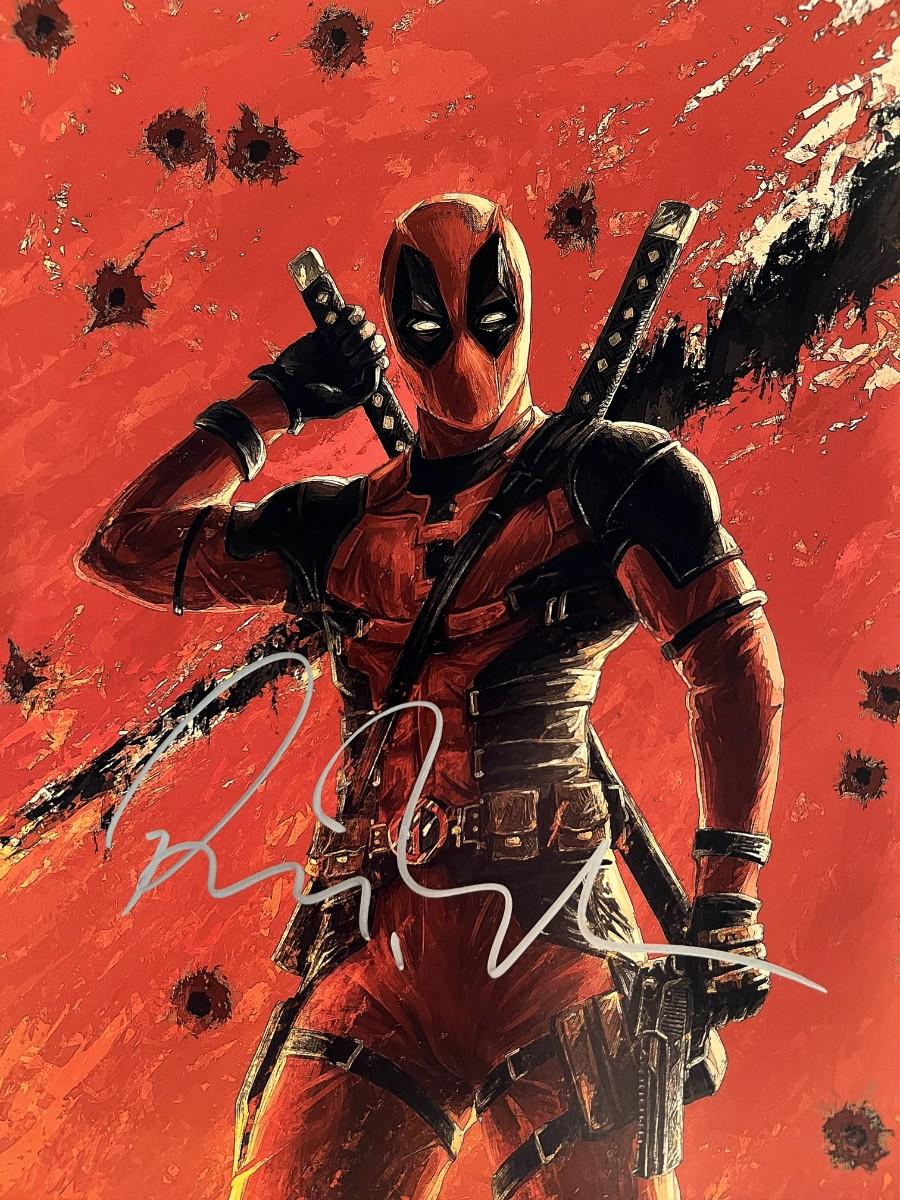 Deadpool Ryan Reynolds signed photo | EstateSales.org