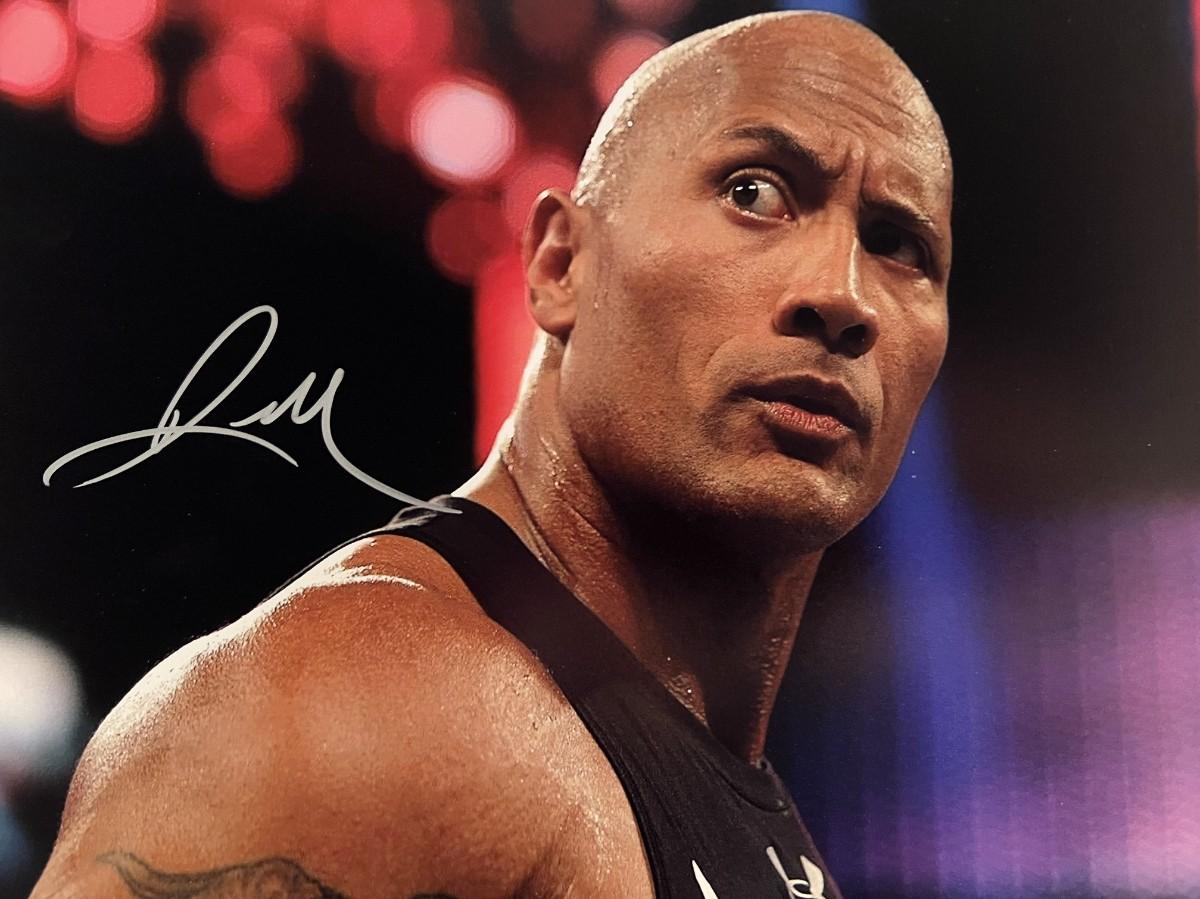 The Rock Dwayne Johnson signed photo | EstateSales.org