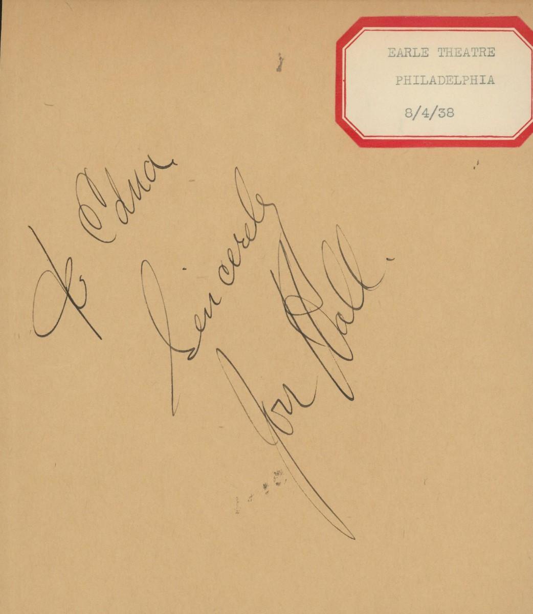 Jon Hall original signature | EstateSales.org