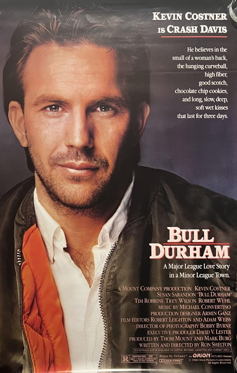Bull Durham 1988 original movie poster | EstateSales.org
