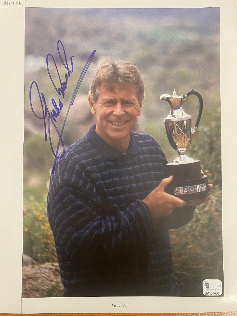Golf Tour Champion Graham Marsh signed magazine page | EstateSales.org