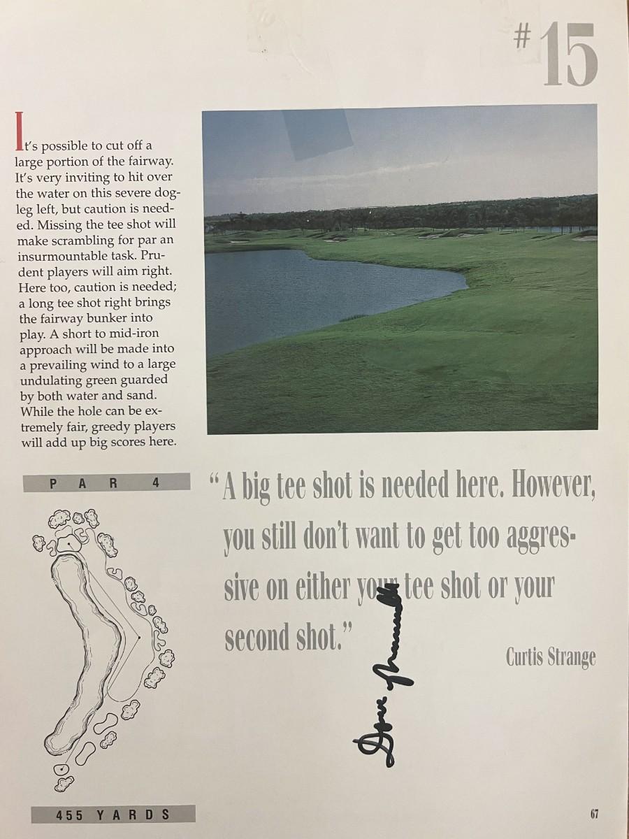 Professional golfer Dave Rummells signed magazine page | EstateSales.org