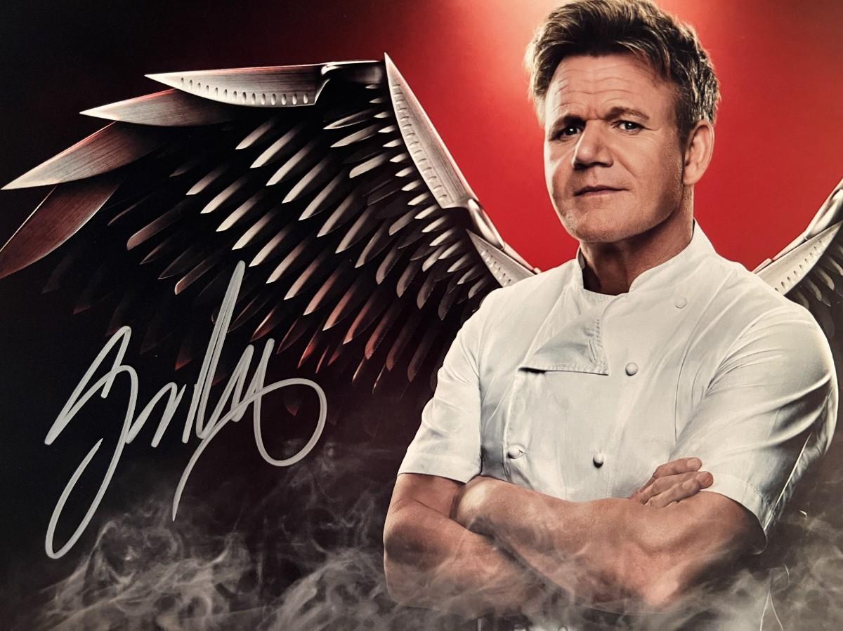 Hell's Kitchen Gordon Ramsay signed photo | EstateSales.org