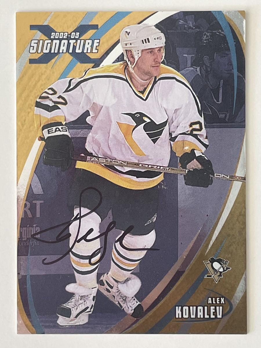 Pittsburgh Penguins Alexei Kovalev 2003 In The Game #10 signed trading ...
