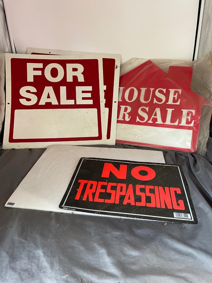 Misc signs | EstateSales.org