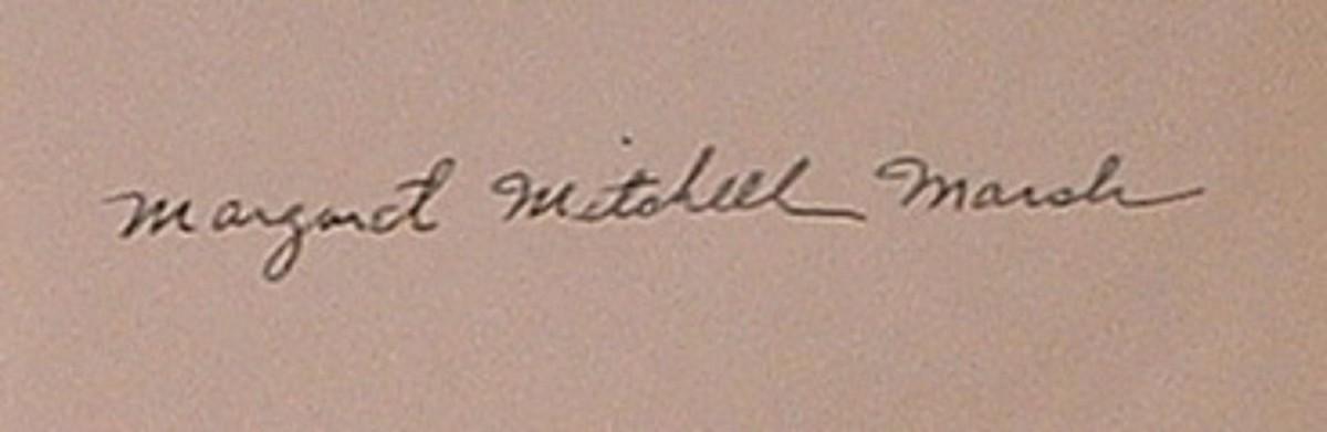 Gone With The Wind Author Margaret Mitchell signature slip ...
