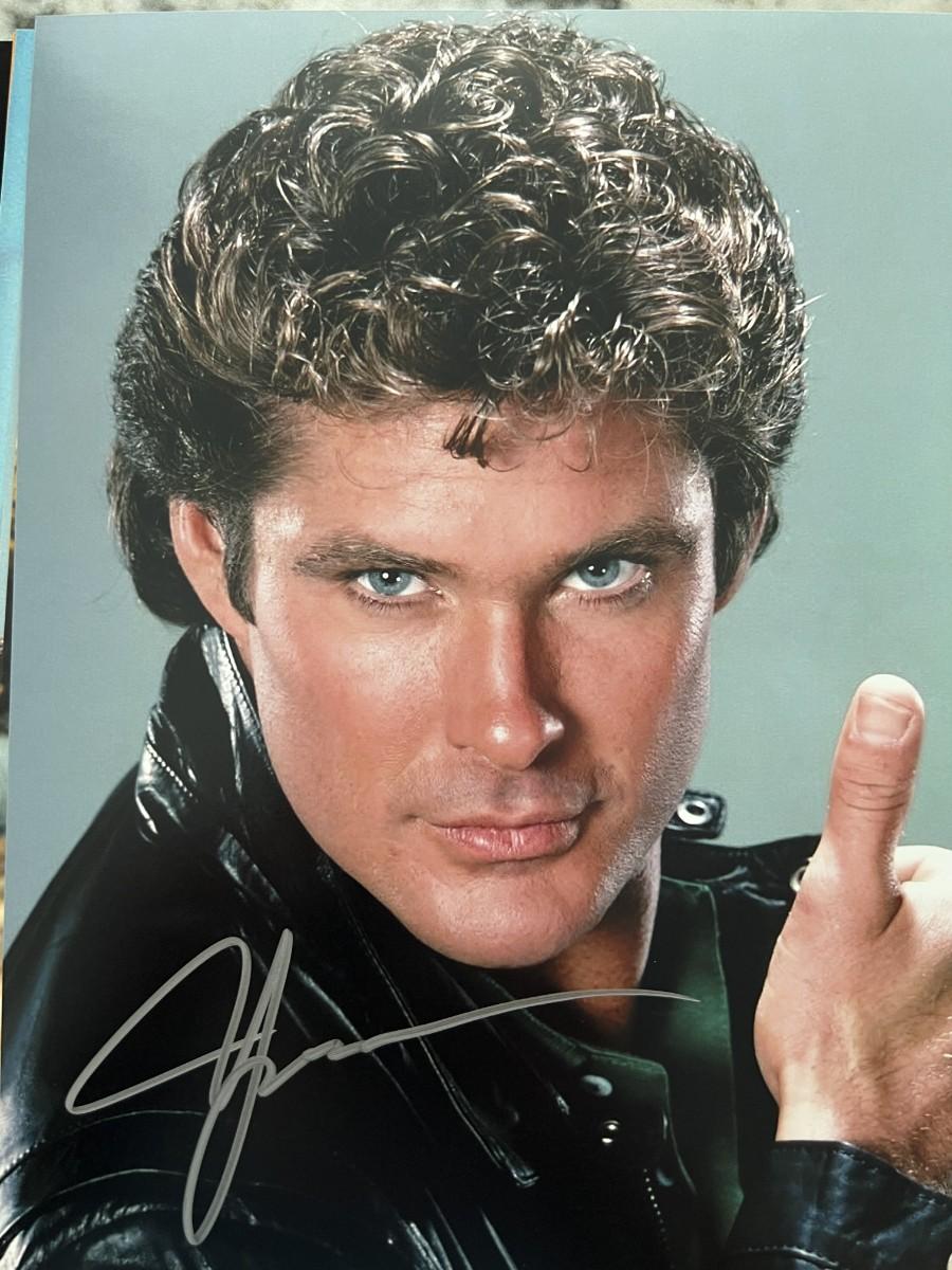 Knight Rider David Hasselhoff signed photo | EstateSales.org