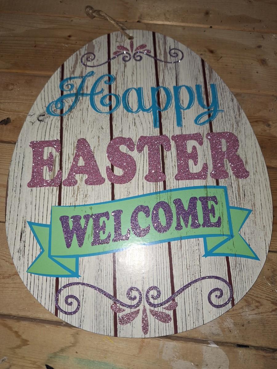 Easter Welcome Sign | EstateSales.org
