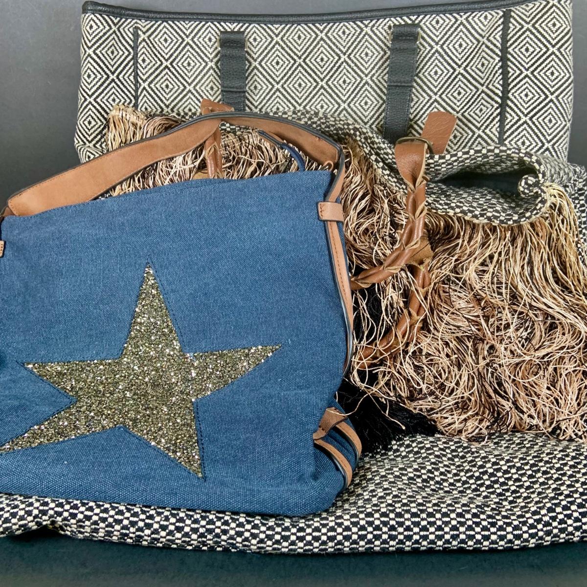 LOT13:: Thirty-One Black Diamond Patterned Tote, a Jas[er & Jeera Cloth ...