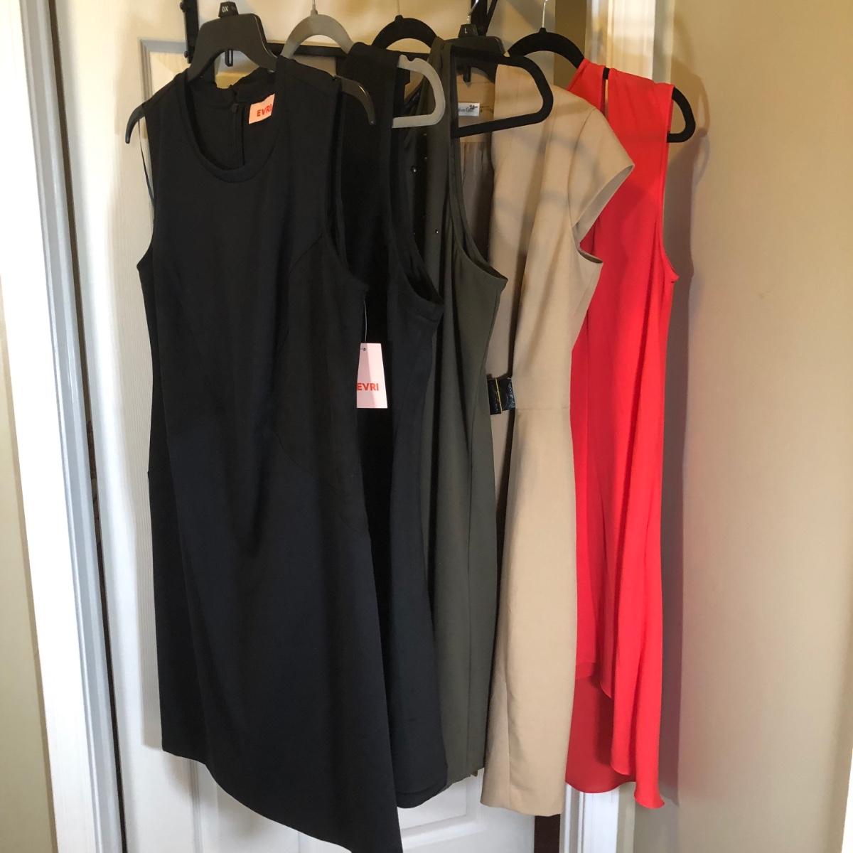 LOT 154: Collection of Short Formal Dresses - Calvin Klein Wrap Dress ...