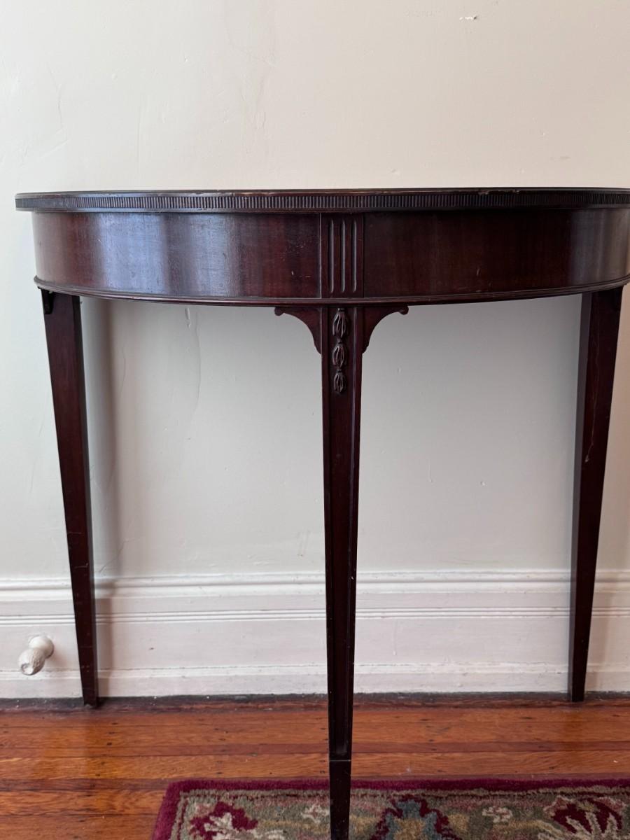 Antique Demi Lune Table | EstateSales.org